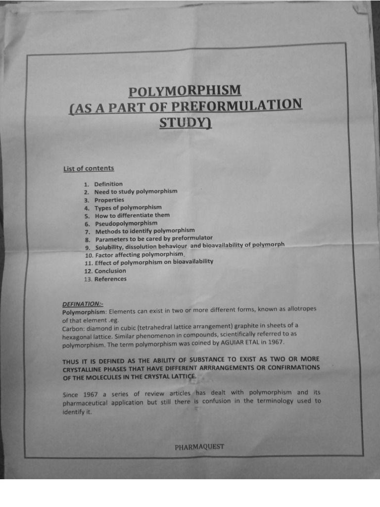 Polymorph Is M | PDF