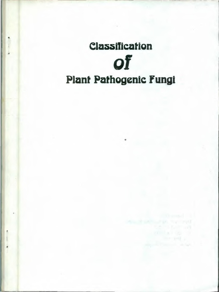 029 Classification o F Plant Pathogenic Fungi | PDF | Fungus | Sexual ...