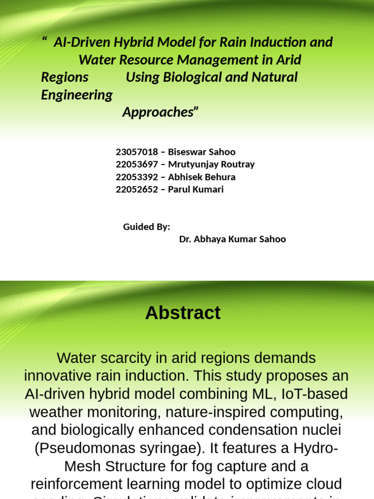 AI Hybrid Rain Induction Updated | PDF | Rain | Internet Of Things