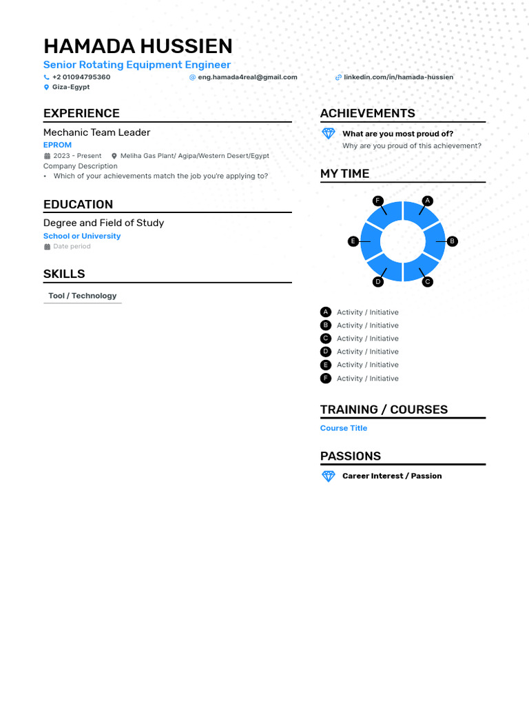 Hamada Huss i en Resume | PDF