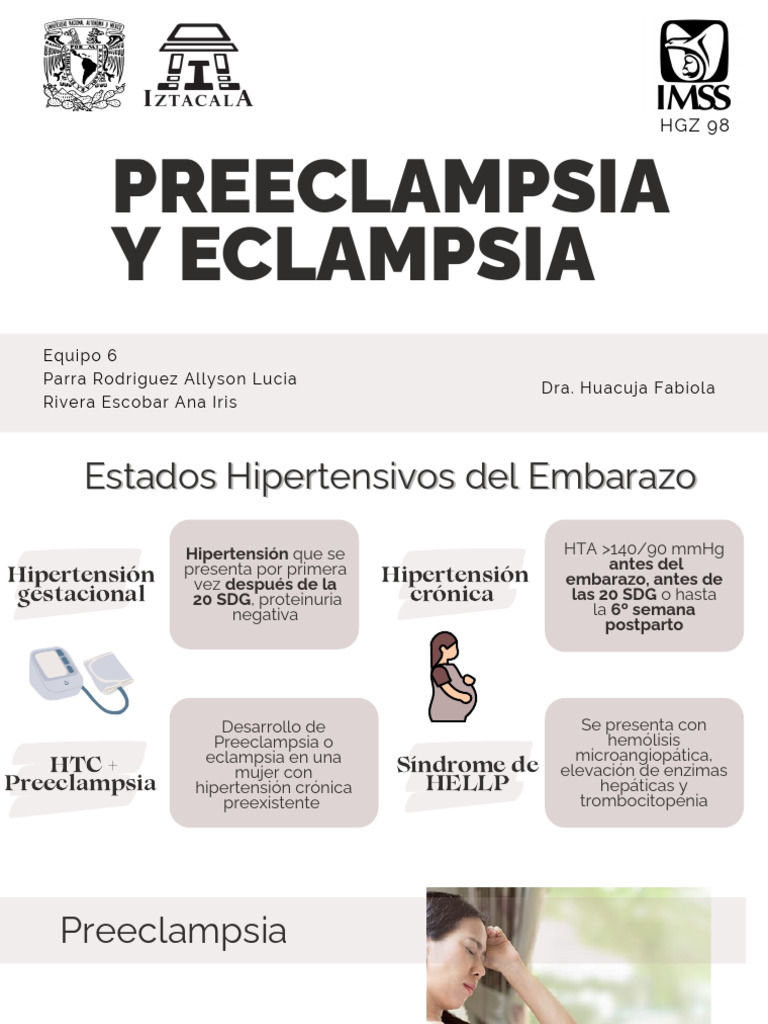 Preeclampsia y Eclampsia: Diagnóstico y Tratamiento | PDF | El embarazo ...