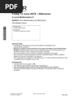 A Level Maths H240 Formulae Booklet | PDF | Mathematical Analysis ...
