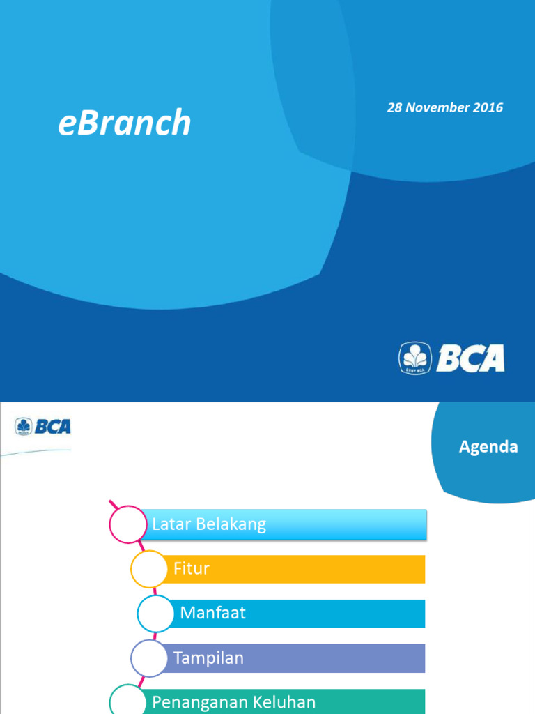 Panduan Lengkap eBranch BCA | PDF