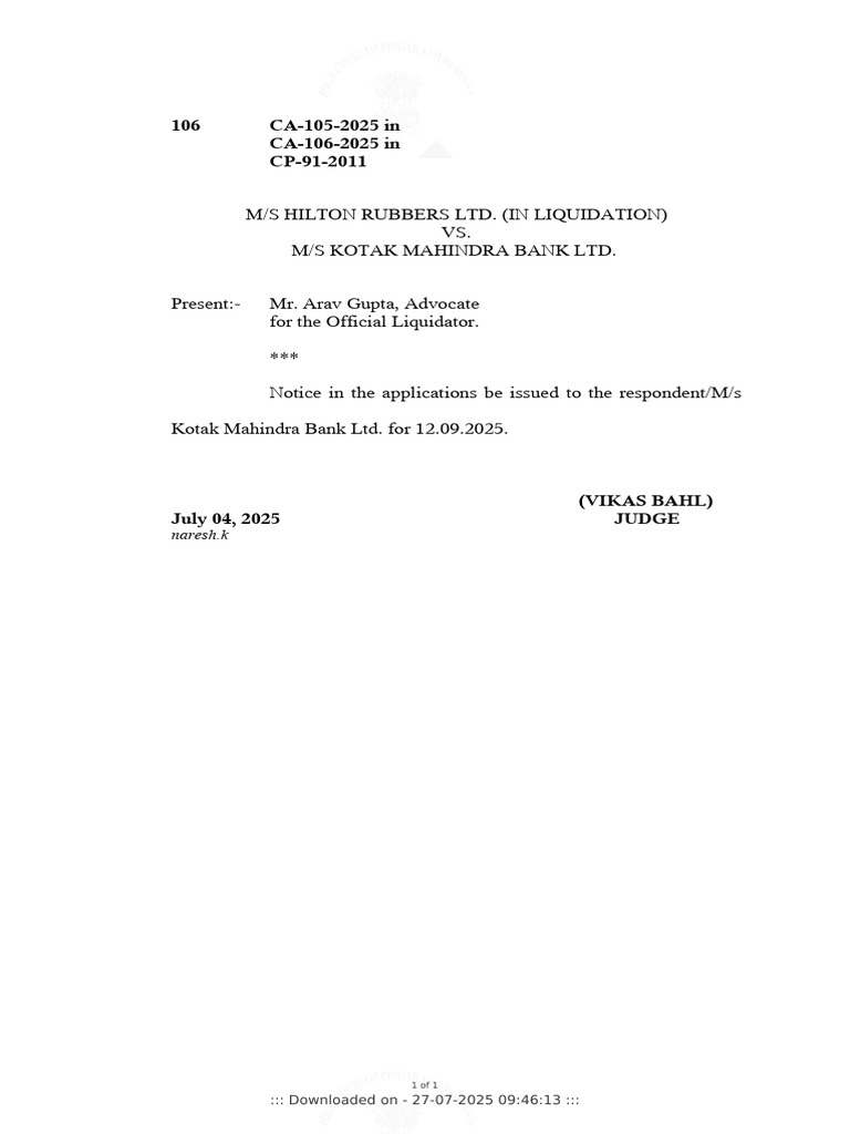 Ca 106 2025 04 07 2025 Interim Order | PDF