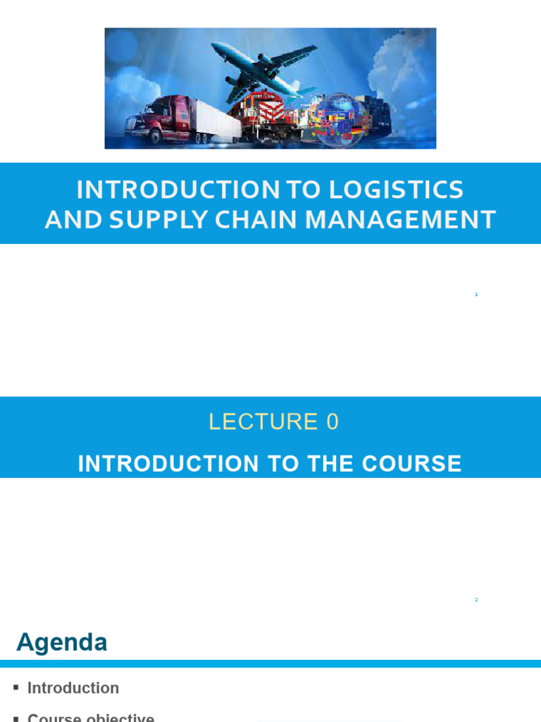 2025 - LSCM - Course Introduction | PDF