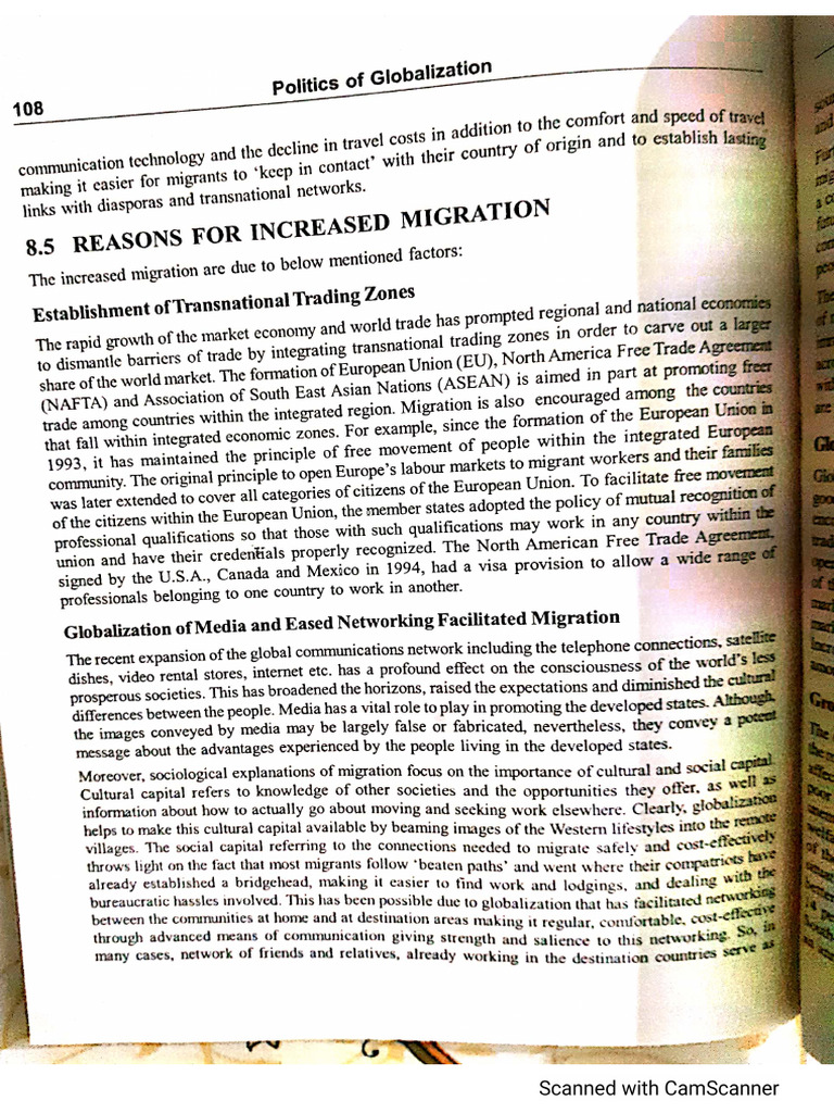 Globalisation and Human Migration | PDF