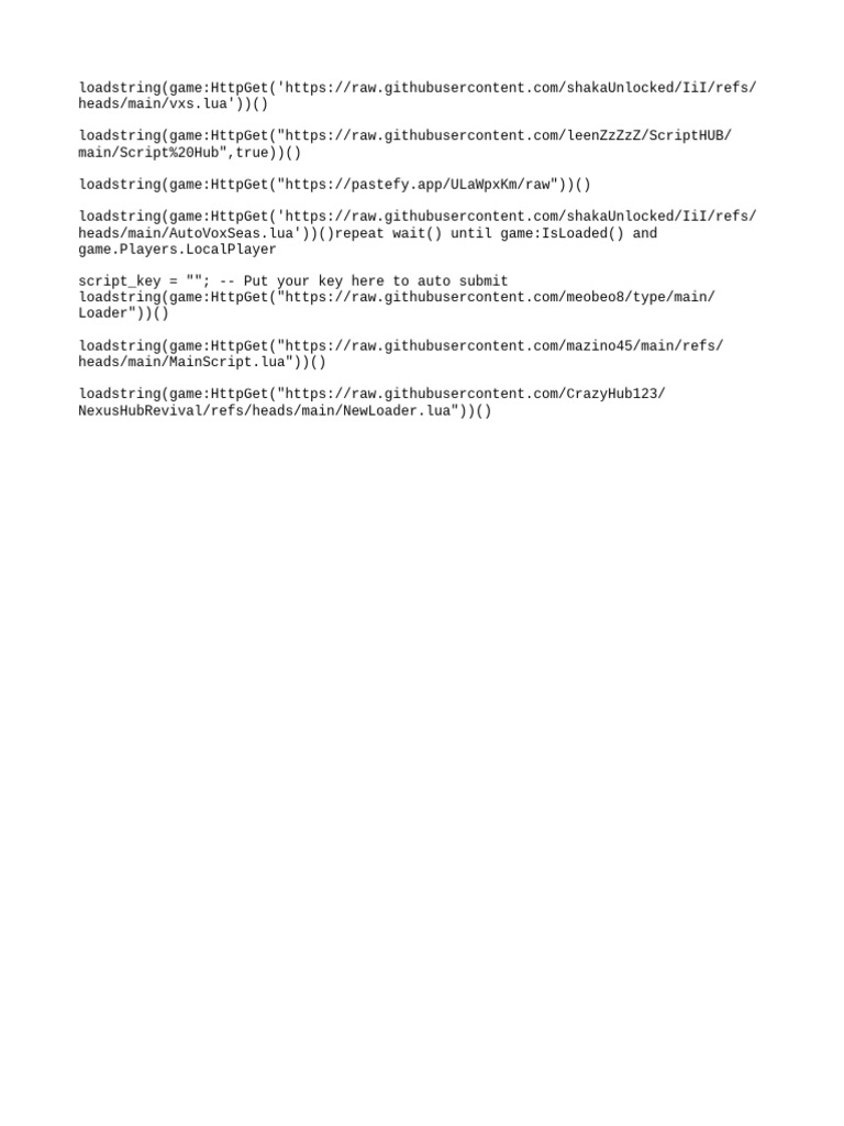 Vox Seas - New Scripts | PDF