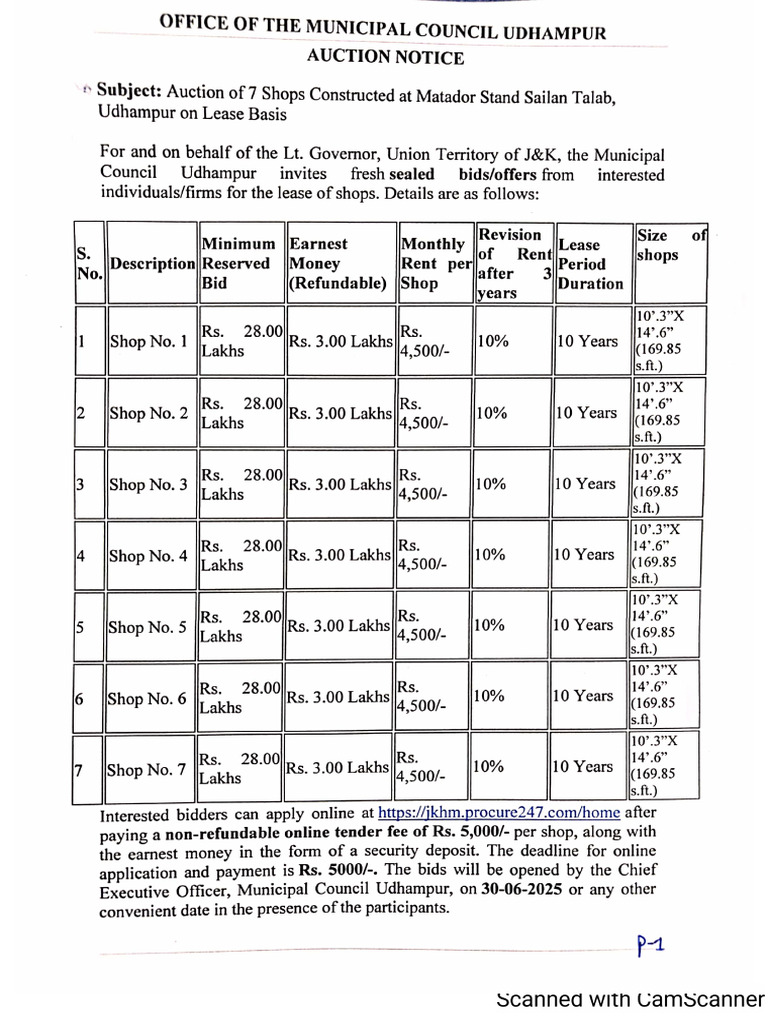 Auction Notice | PDF