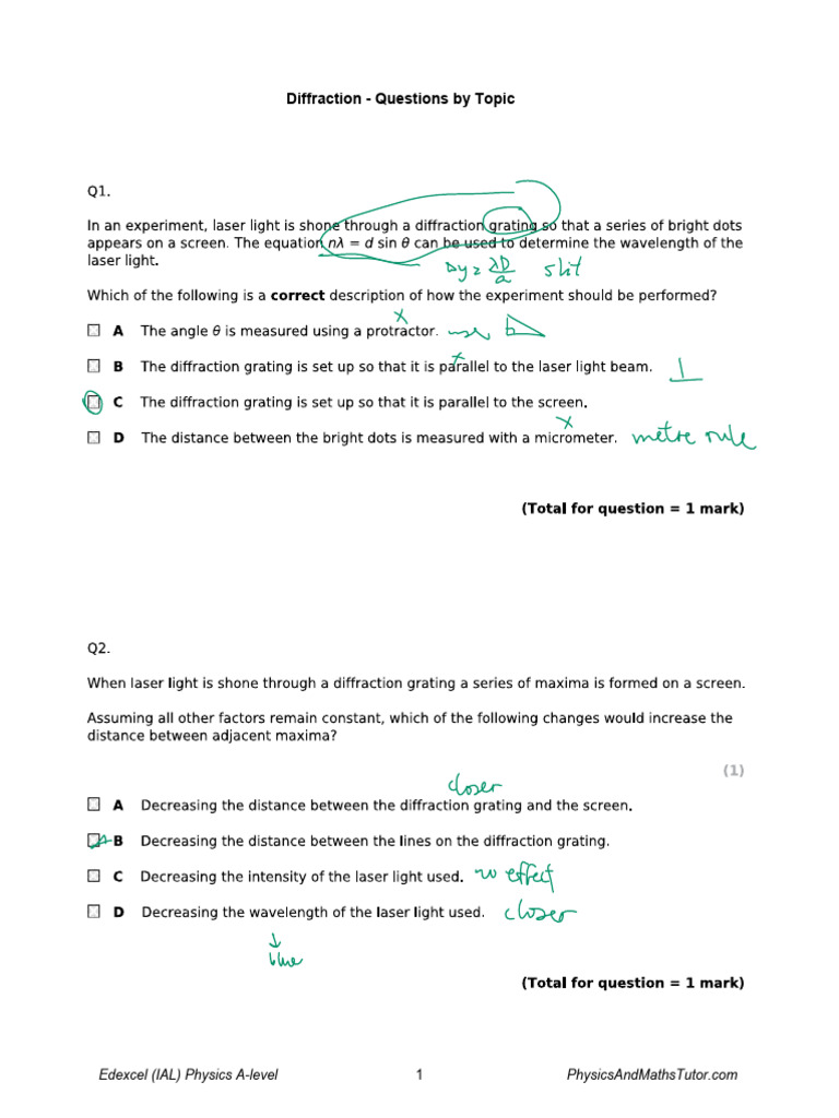 Diffraction QP | PDF