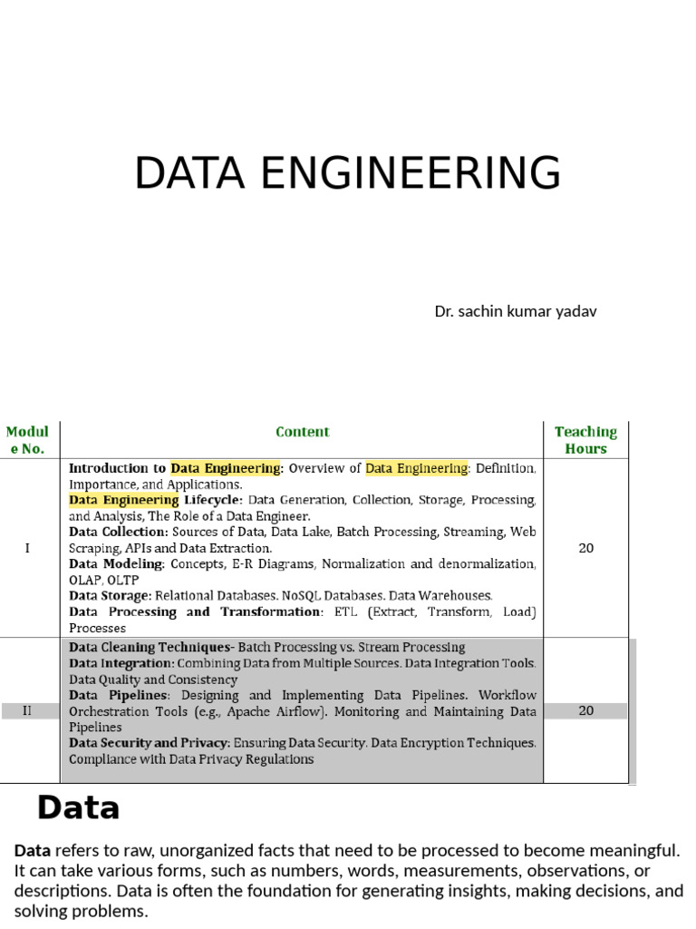 Data Engineering | PDF | Machine Learning | Apache Spark