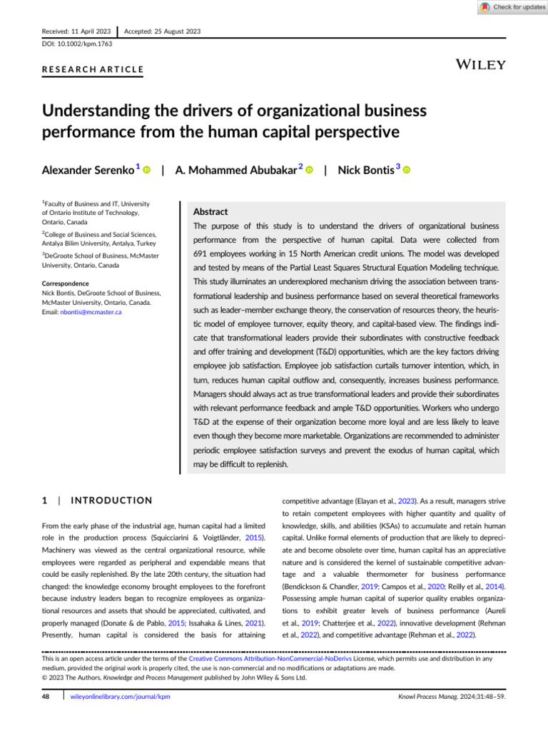 9-Understanding The Drivers of Organizational Business Performance From ...