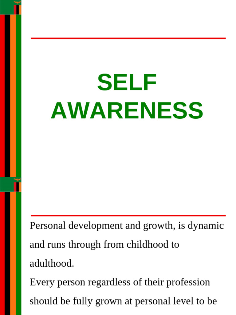 SELF AWARENESS bm-1 | PDF | Social Skills | Self Awareness