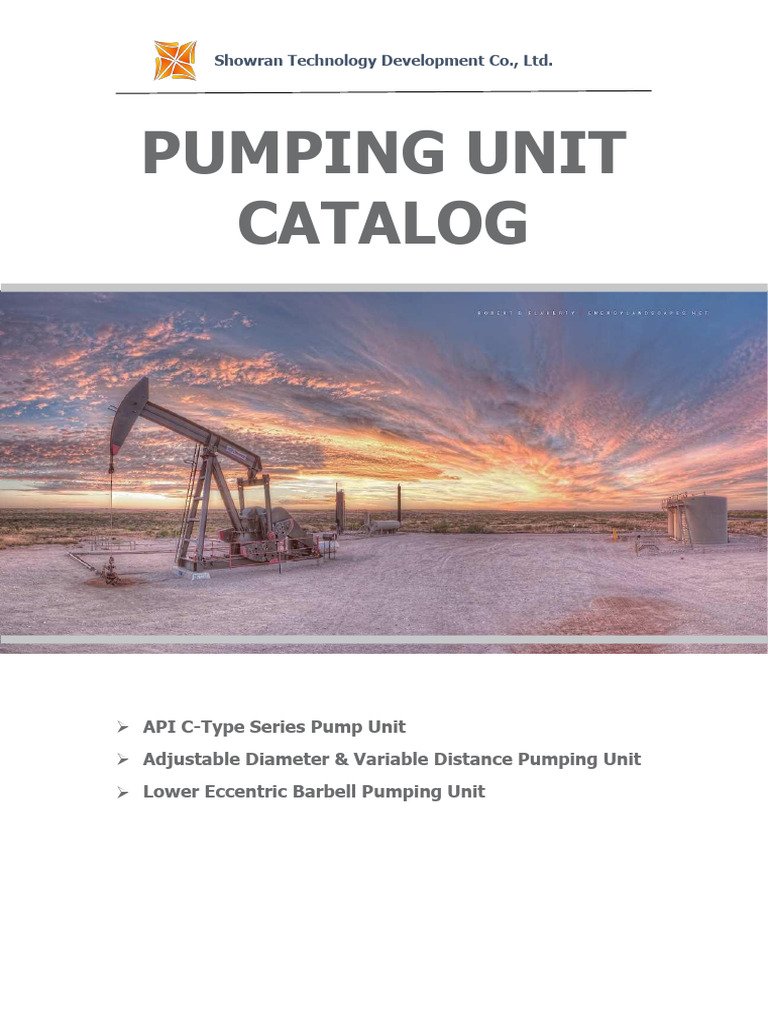 Showran Pumping Unit Catalog | PDF | Energy Conservation | Mechanical ...