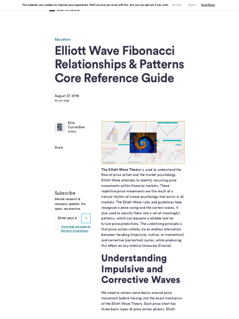 Elliott Wave and Fibonacci - Learn About Patterns and Core Refer | PDF