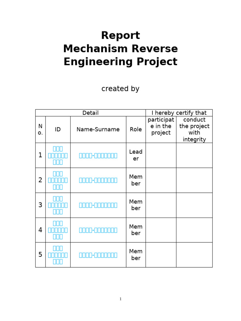 Report Template Project-9876-17428842388691 | PDF | Drawing