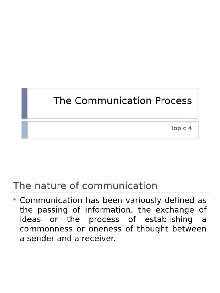 Understanding the Communication Process | PDF | Marketing | Communication