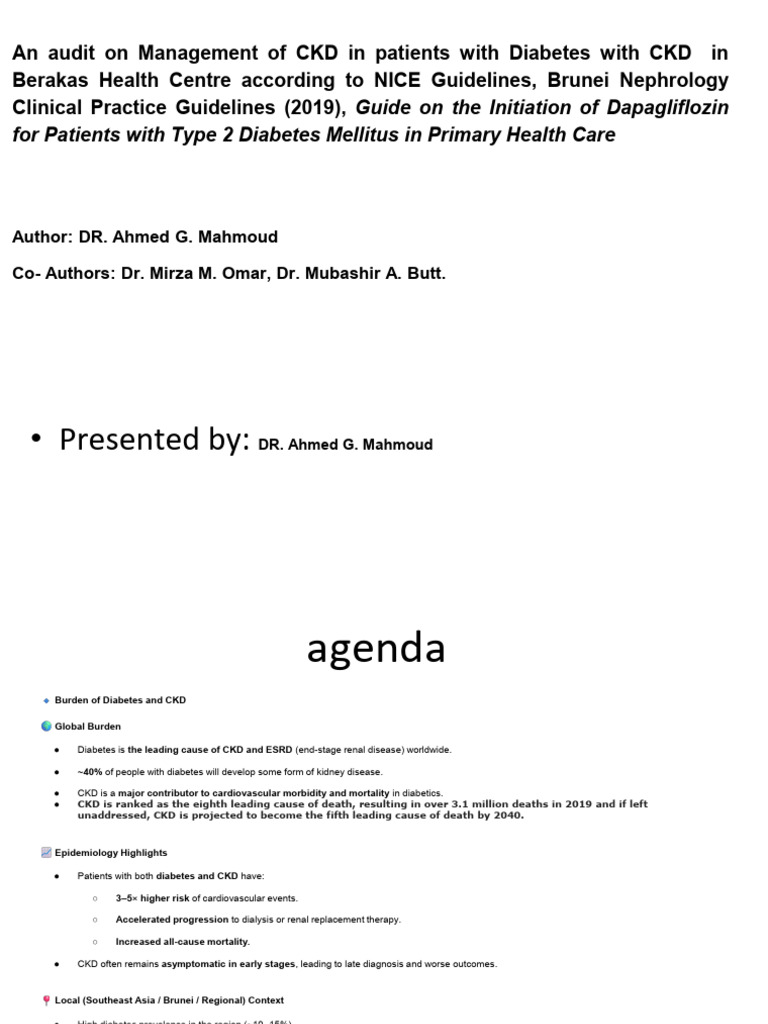 CKD Management in Diabetic Patients: Audit Findings | PDF | Chronic ...