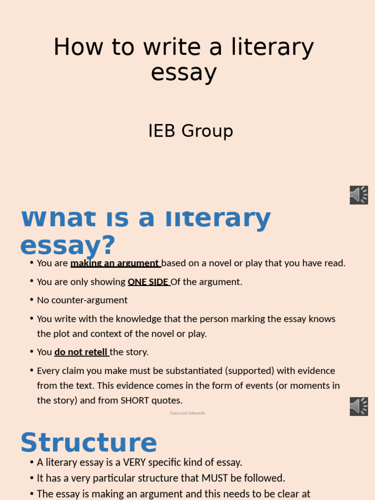 How To Write A Literary Essay Video | PDF | Essays | Macbeth