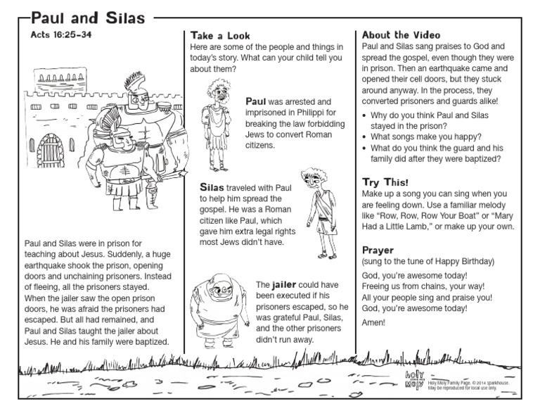 Paul and Silas Family Page | PDF | Paul The Apostle | Jesus