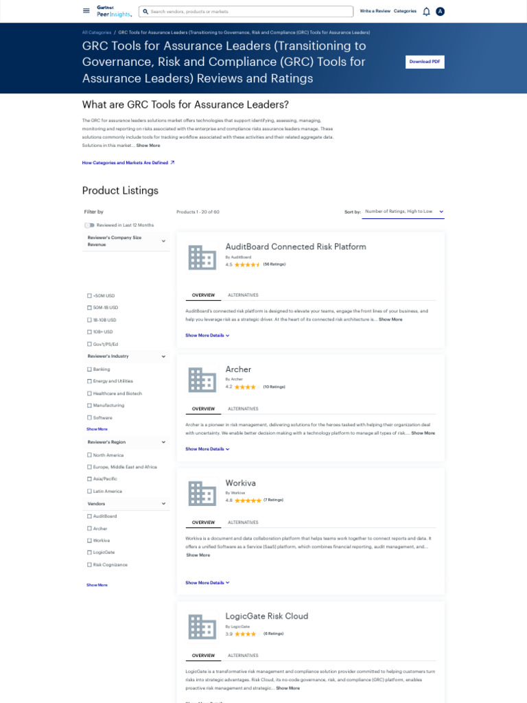 GRC Tools for Assurance Leaders Overview | PDF | Information Technology ...
