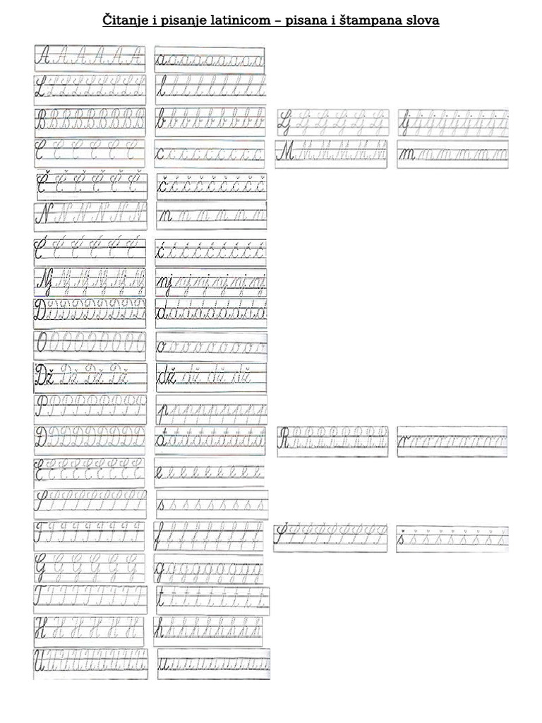 1 Pisana Slova Pon | PDF