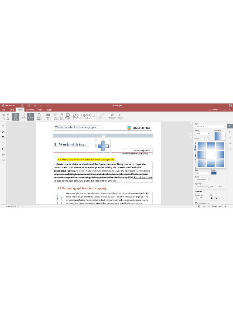 ONLYOFFICE PDF Editor 2 | PDF
