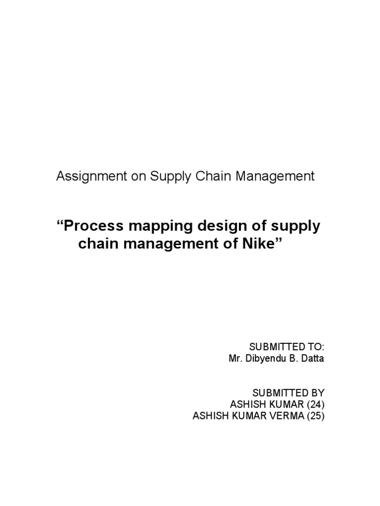 Process Mapping Design of Supply Chain Management of Nike | PDF ...
