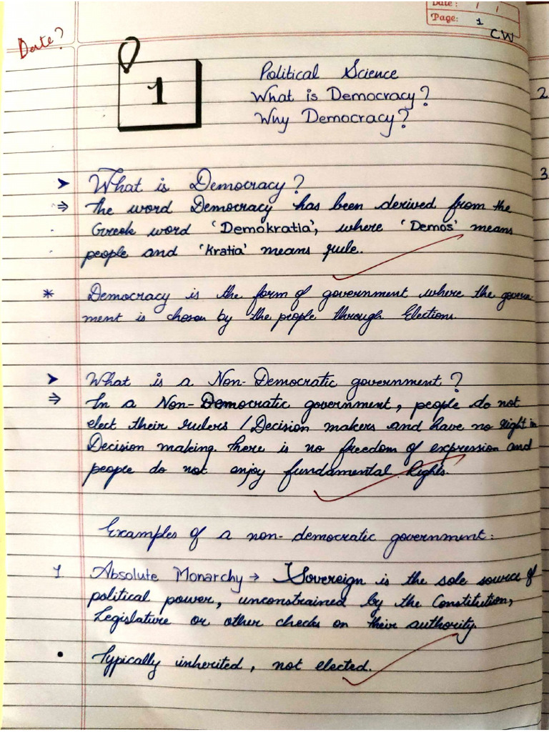 Class 9 - Political Science Ch1 | PDF