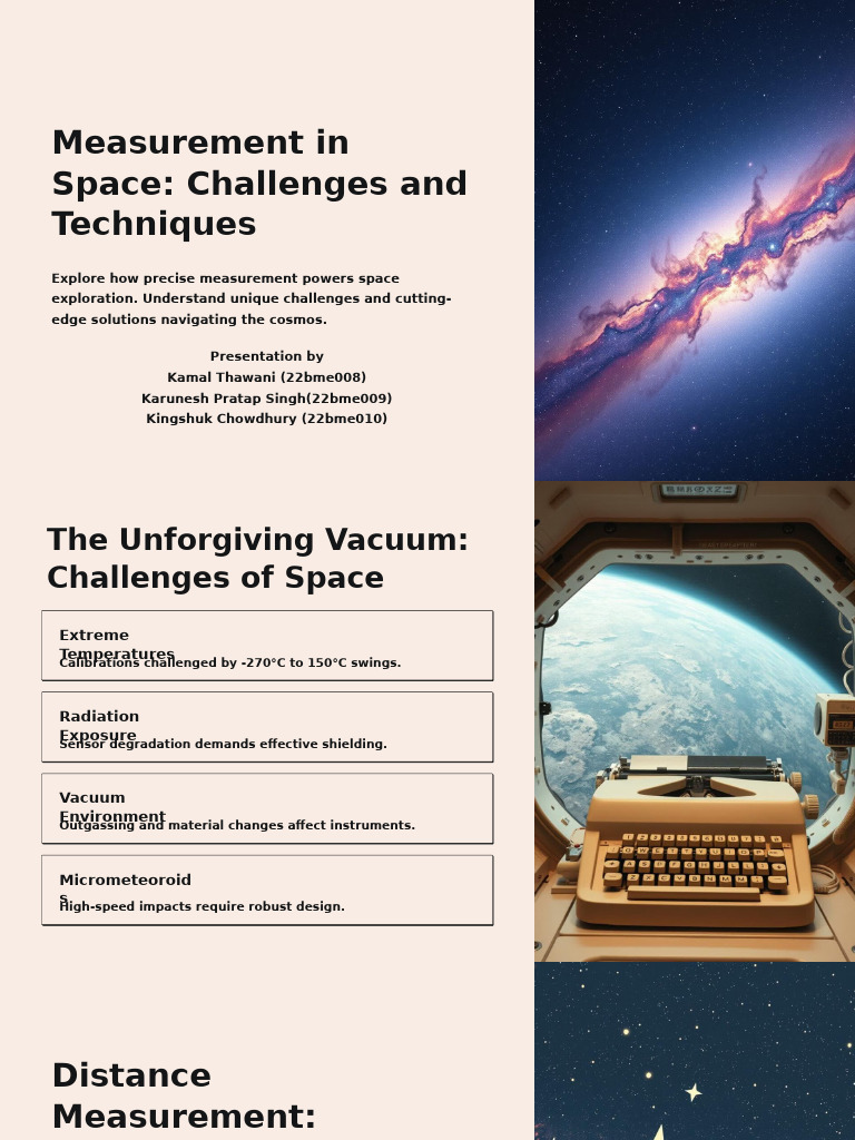 Space Measurement: Challenges & Techniques | PDF | Outer Space | Stars