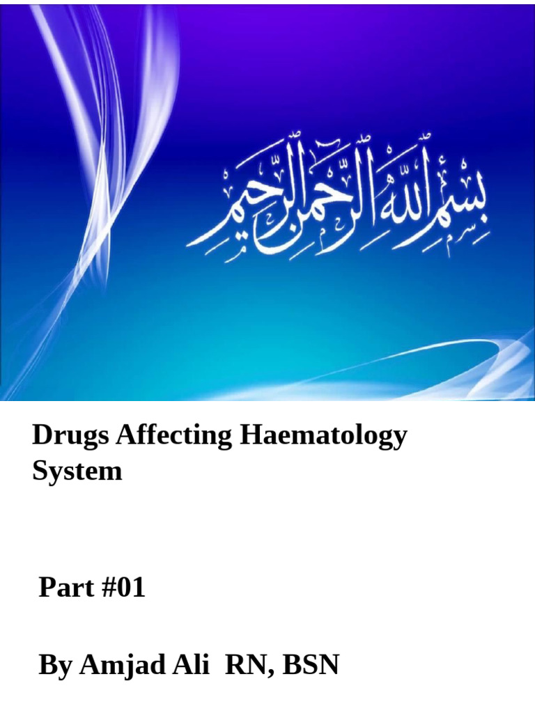 Unit-V Part-1 Haematology System | PDF | Coagulation | Bleeding