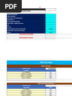 Income Tax Calculator Excel Ay 2025 2026 1.1 | PDF | Tax Deduction | Taxes