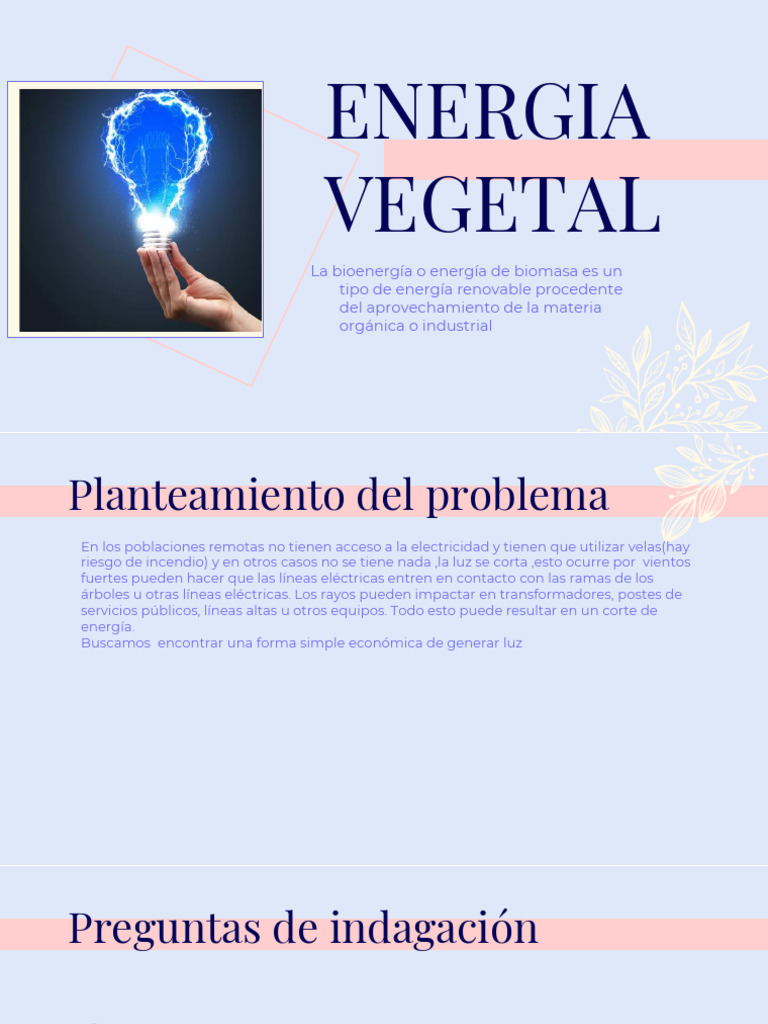 Energia Veguetal | PDF