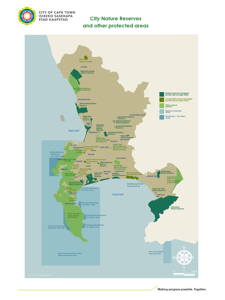 CCT Nature Reserves and Other Protected Areas Map 2014-07 | PDF | Cape ...