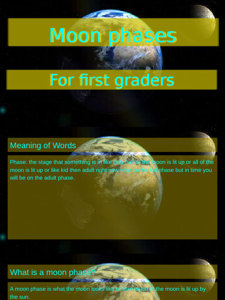 Moon Phases | PDF