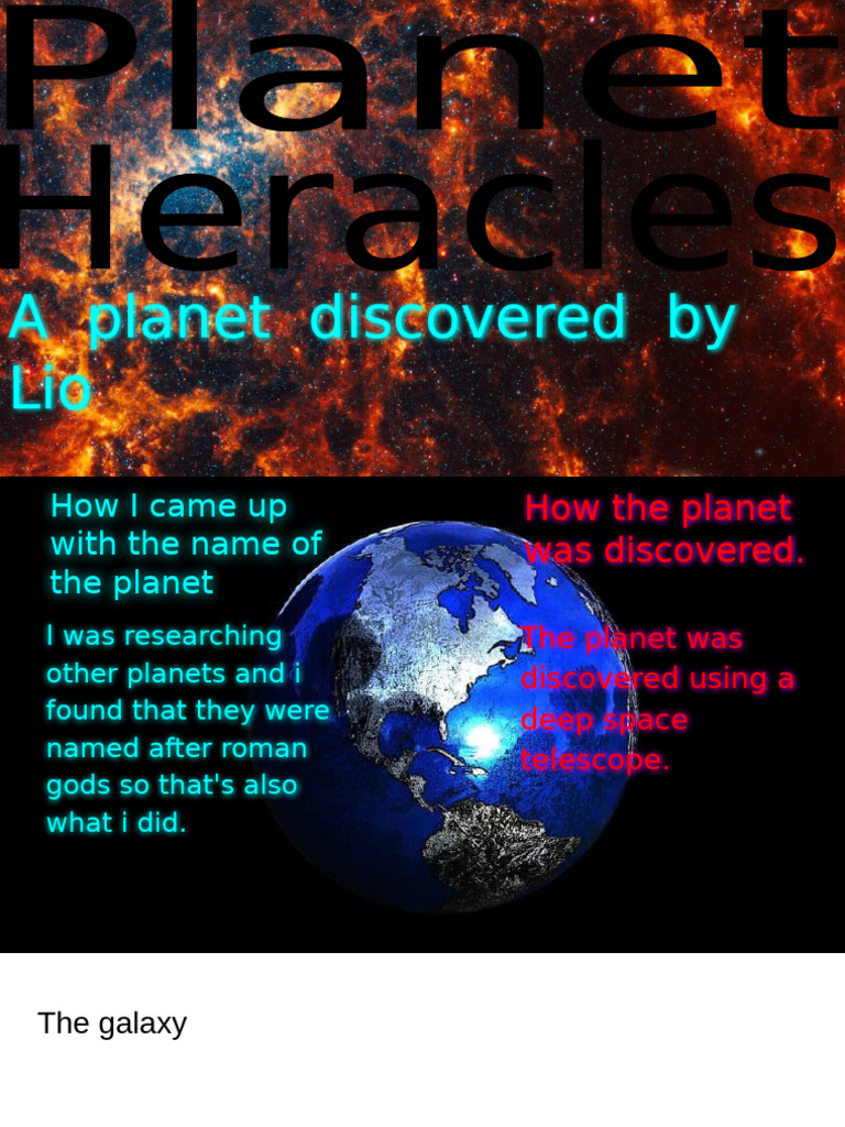 Naming a Newly Discovered Planet | PDF