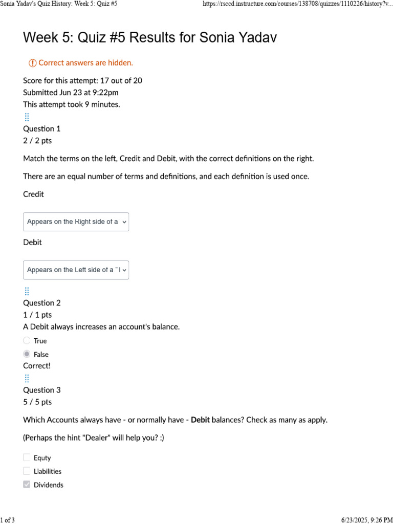 Quiz 5 | PDF
