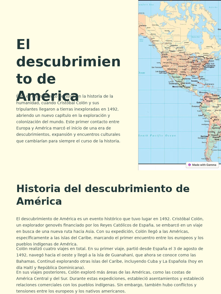 Descubrimiento de América en 1492 | PDF | Américas | Cristobal colon