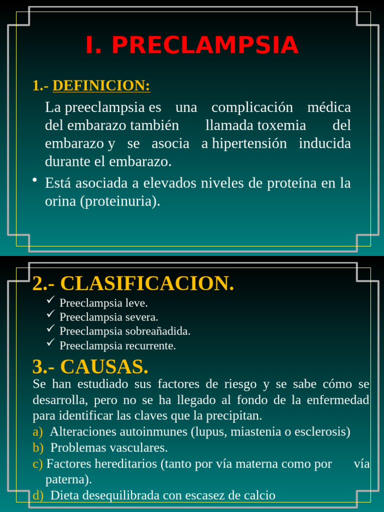 Preeclampsia y Eclampsia en Embarazo | PDF | El embarazo | Medicina