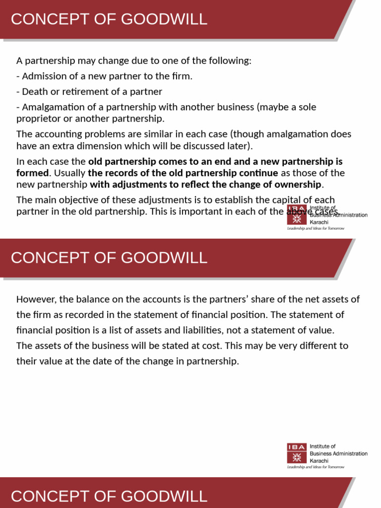 FA - Partnership (68 To 90) | PDF | Goodwill (Accounting) | Book Value