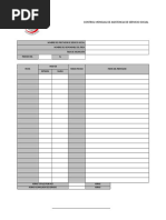 Planilla de Control Horas de Servicio Social | PDF