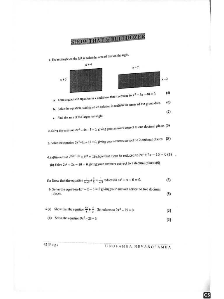 Maths Nice Questions | PDF