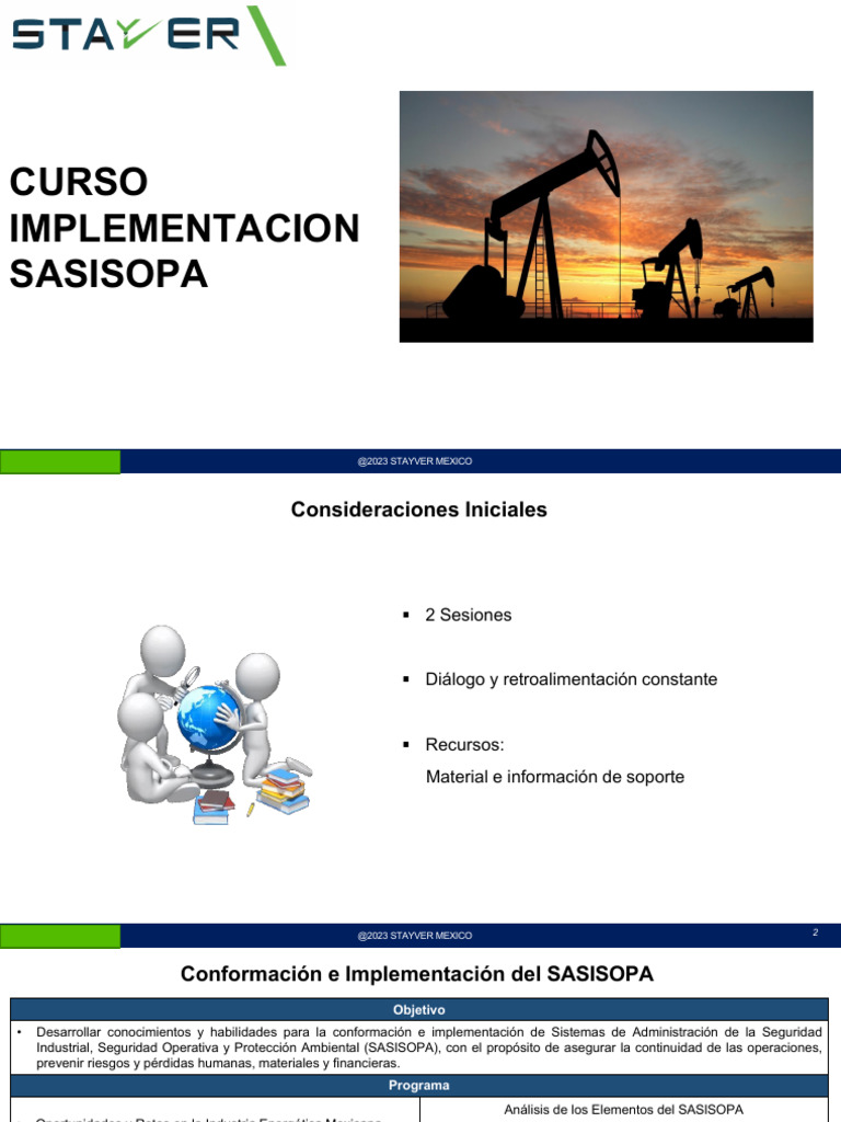 Tema 1. Curso SASISOPA | PDF | Petróleo | Riesgo