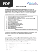 Debrief Diamond: Structured Simulation Guide | PDF | Simulation | Learning