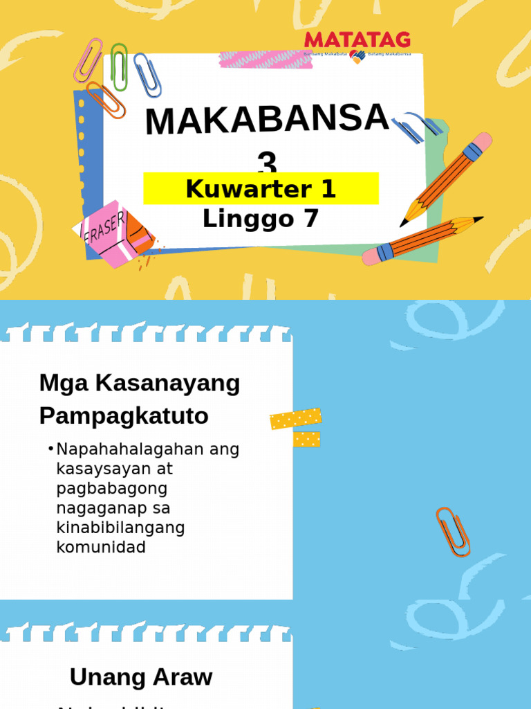 q1 Week7 Makabansa | PDF