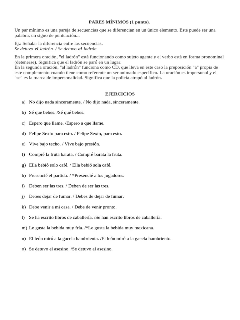 Pares Mínimos | PDF