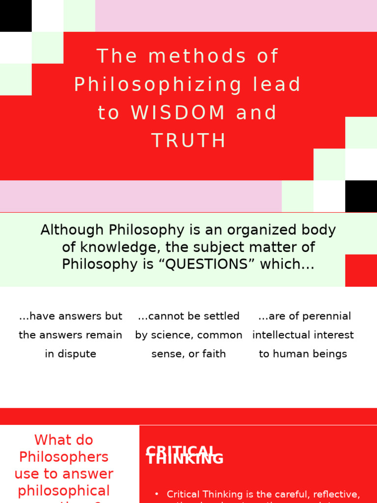 Philosophy Module 2 Lesson2 3 | PDF | Critical Thinking | Reason