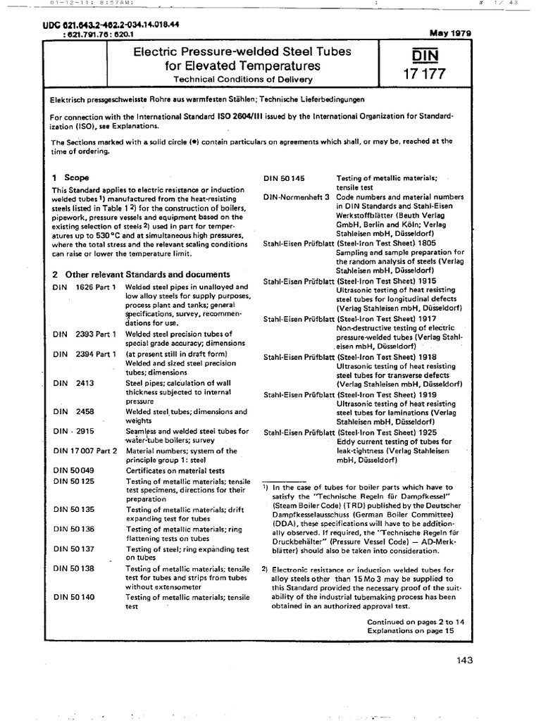 Din 17177 1979 (En) | PDF