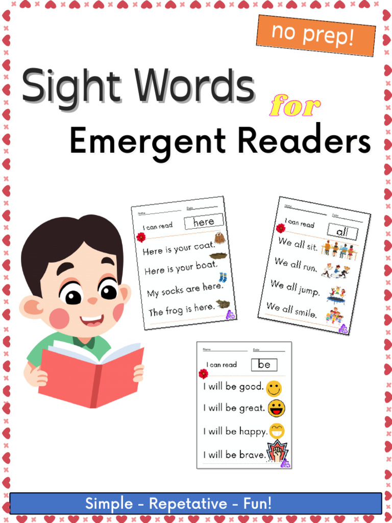 Fun Sight Words for Emergent Readers | PDF
