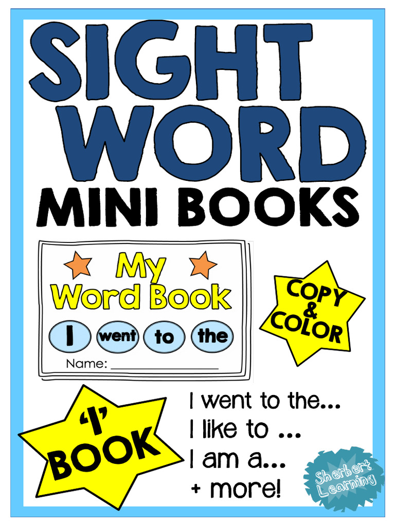 Mini Sight Word Practice Books | PDF