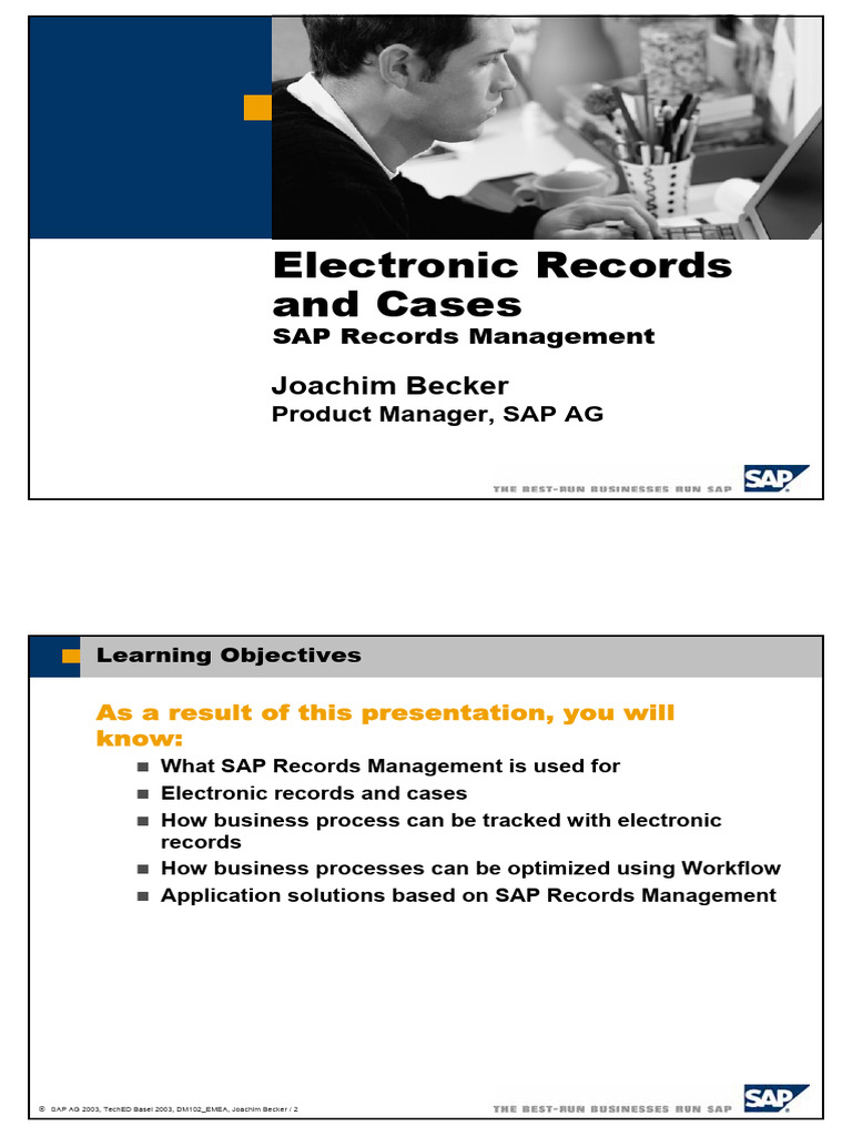 Electronic Records and Cases | PDF | Records Management | Business Process